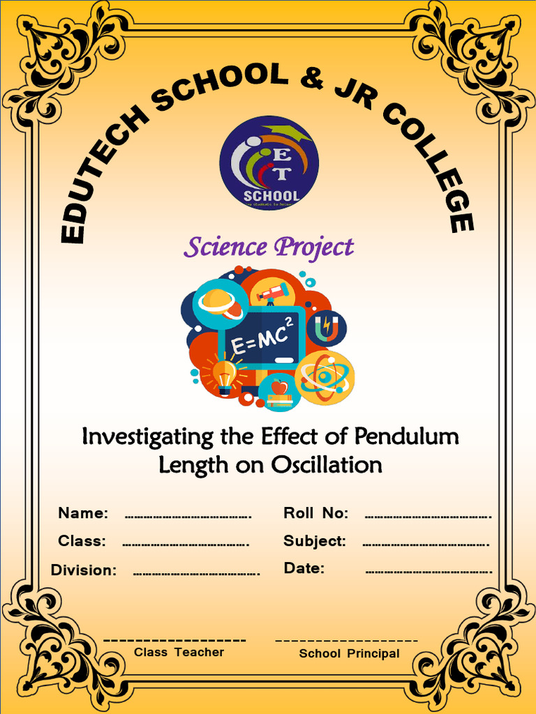 Oscillation of Pendulum Science Project | PDF | Frequency | Pendulum