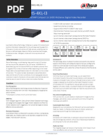 XVR5116HS-I3 Datasheet 20230720 | PDF | Hdmi | Internet Protocols