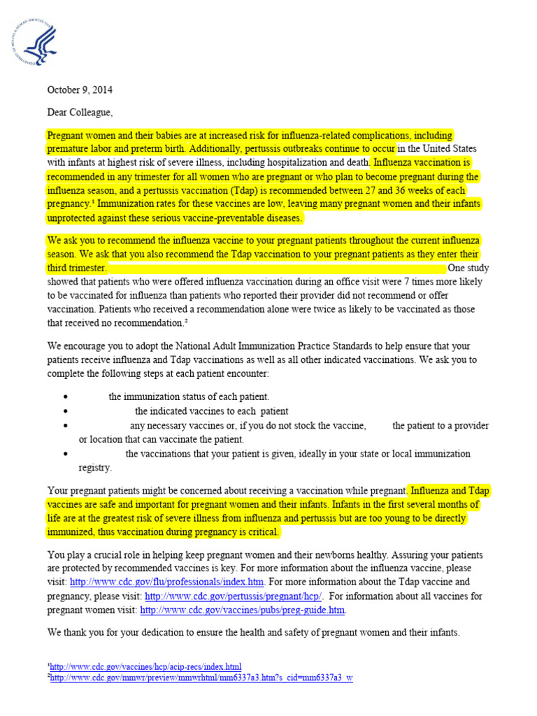 Vaccination Guidance for Pregnant Women | PDF | Health Sciences ...