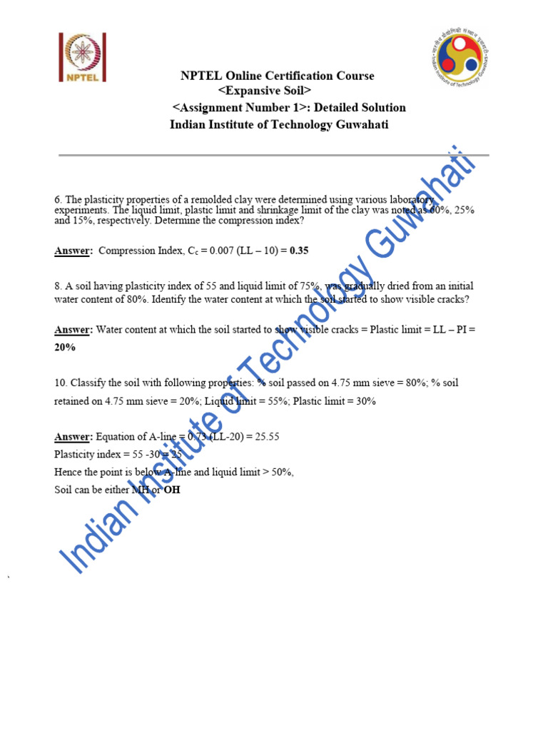 Assignment 1 solutions | PDF