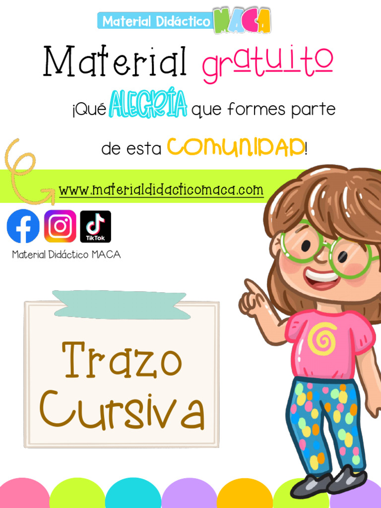 Trazo Cursiva | PDF | Escritura | Caligrafía