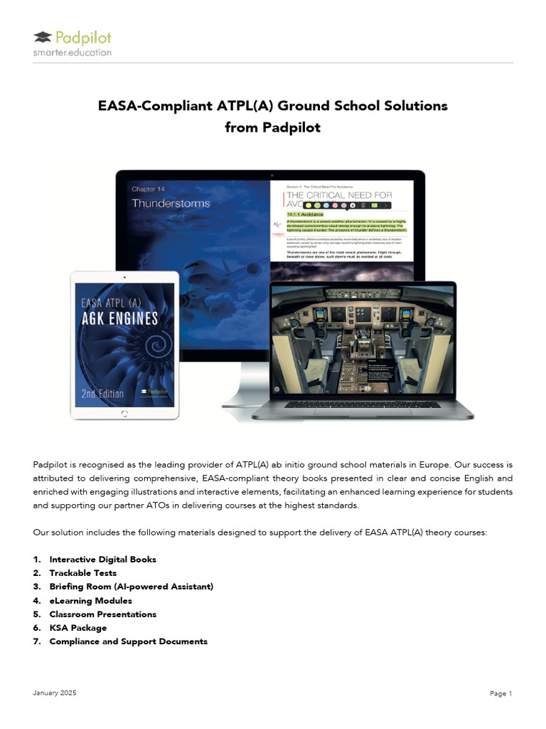 Padpilot ATPL (A) Overview NB Feb2025 | PDF | Educational Technology | Learning