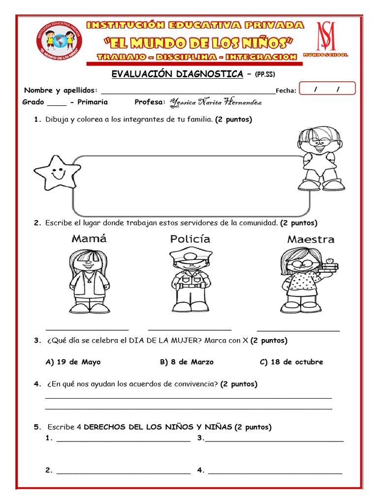 Evaluación Diagnóstica Primaria 2023 | PDF