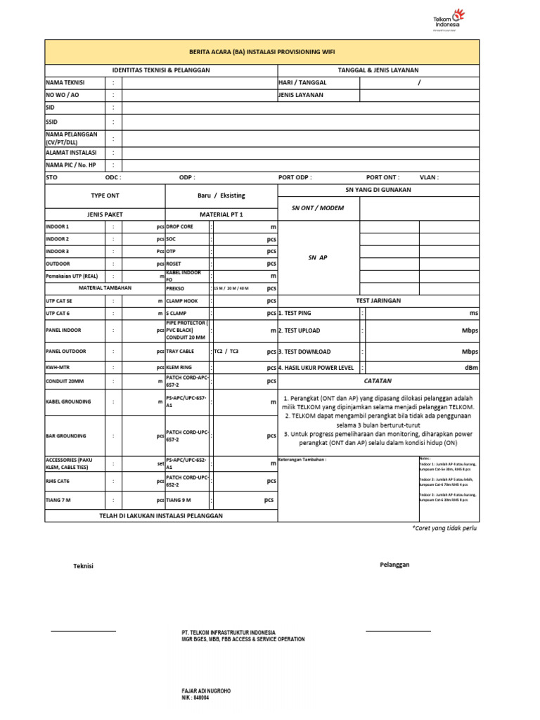 Ba Wifi Blank MGR | PDF