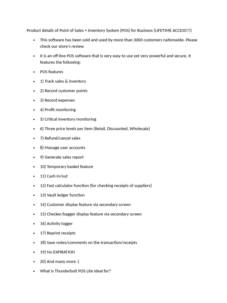 POS & Inventory System for Businesses | PDF | Point Of Sale | Receipt