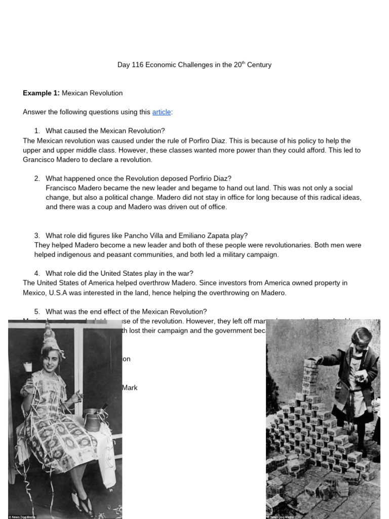 Day 116 Economy in The Interwar Period | PDF | Mexican Revolution | Mexico