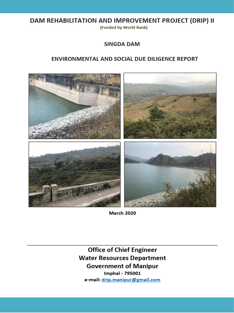 Singda Dam Environmental Due Diligence Report | PDF | Dam | Earthquakes