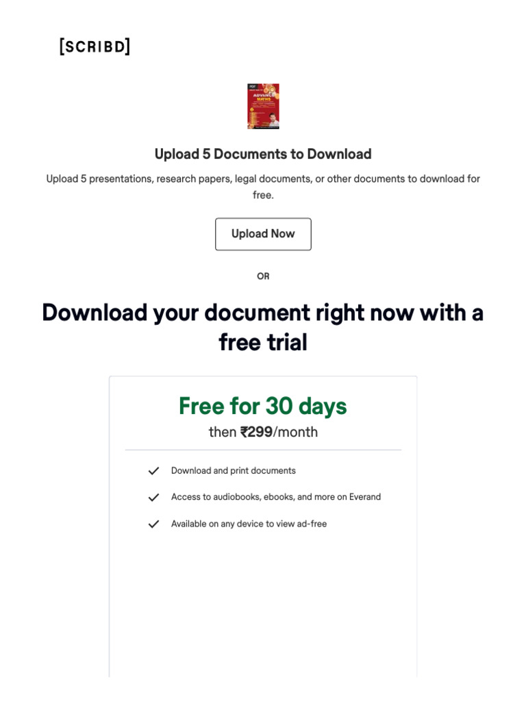 Choose A Plan - Scribd | PDF