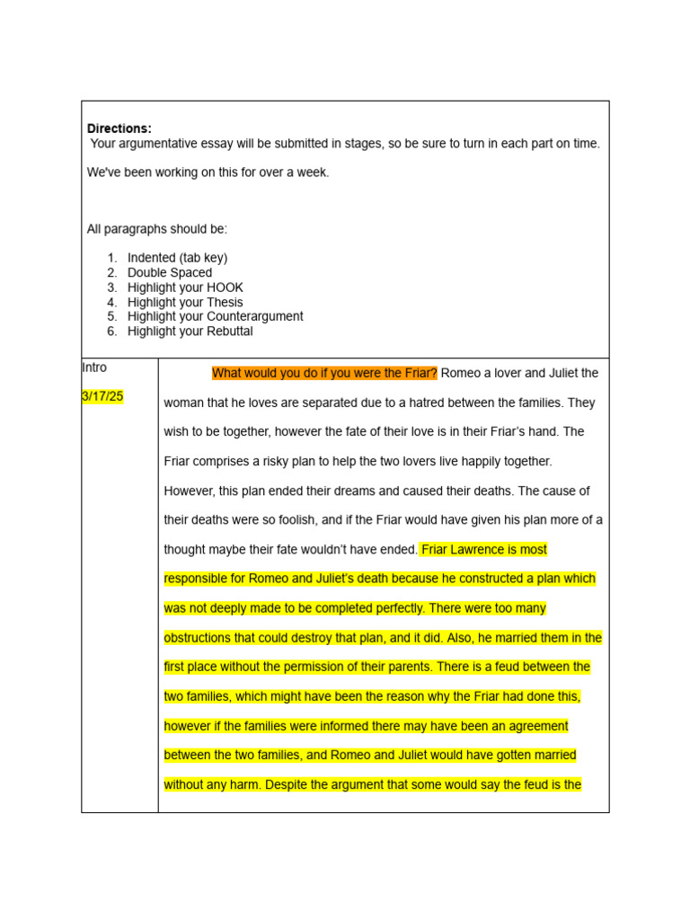 Ali Rady - Romeo and Juliet Final | PDF | Characters In Romeo And ...