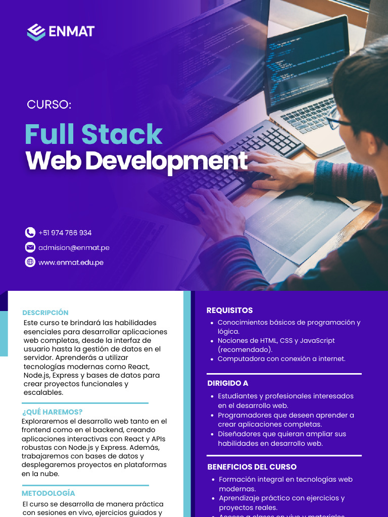Full Stack Web Development - ENMAT | PDF | Desarrollo web | Red mundial