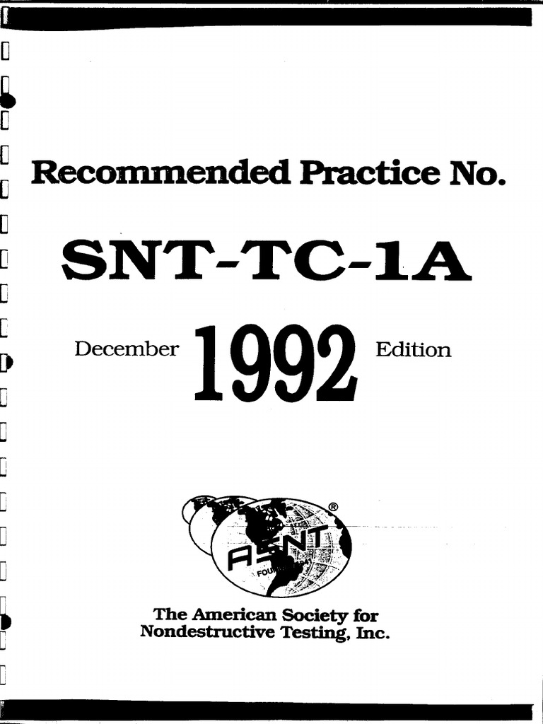 Snt-Tc-1a - Asnt | PDF