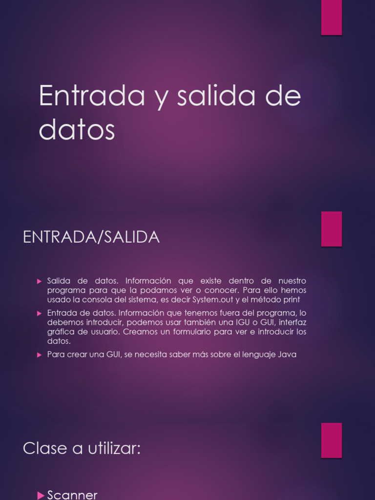 8) Entrada y Salida de Datos | PDF | Java (lenguaje de programación ...