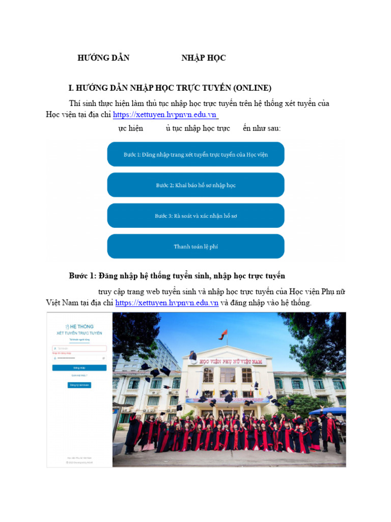 HD Nhap Hoc VWA | PDF