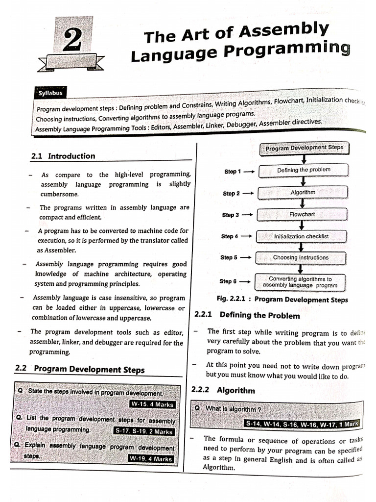 Unit No 2 - The Art of Assembly Language Programming | PDF
