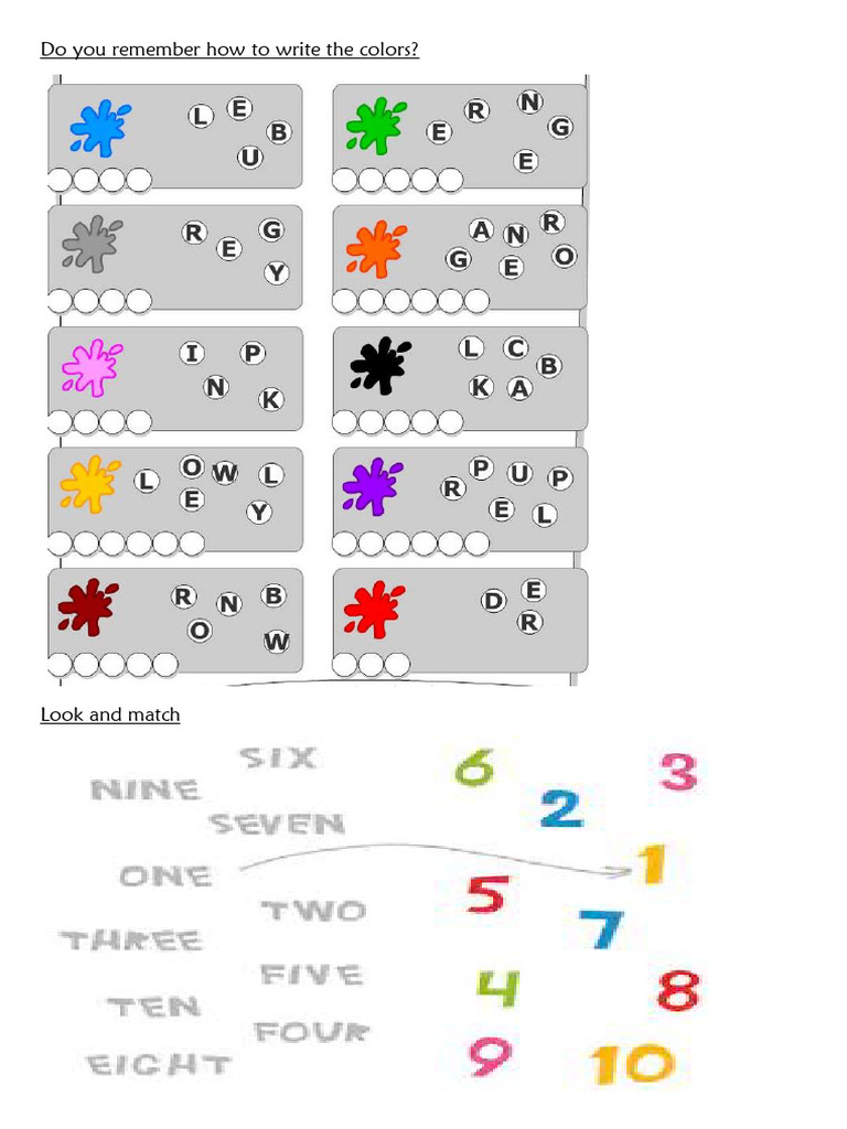 Color Writing and Matching Guide | PDF