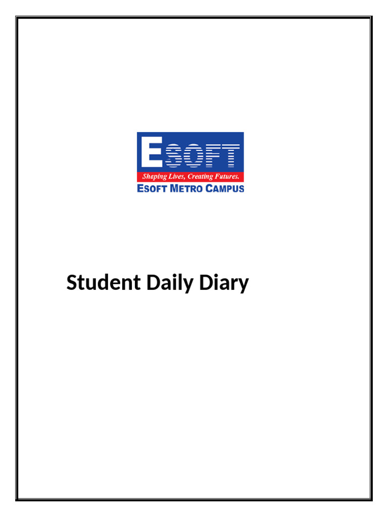 Student Daily Diary Format | PDF | C Sharp (Programming Language ...