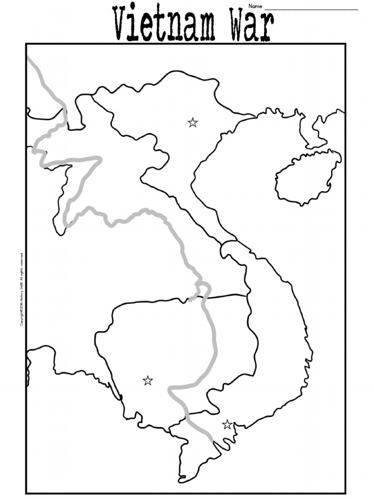 Vietnam War Mapping Activity Guide | PDF
