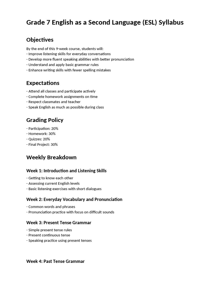 2025 G7 English ACT Syllabi | PDF