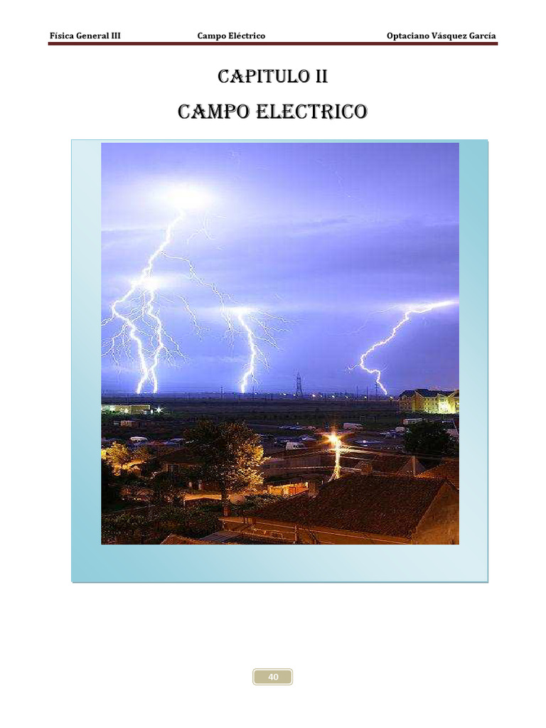 Fisica General III Capitulo II Campo Ele | PDF | Campo (física) | Electricidad