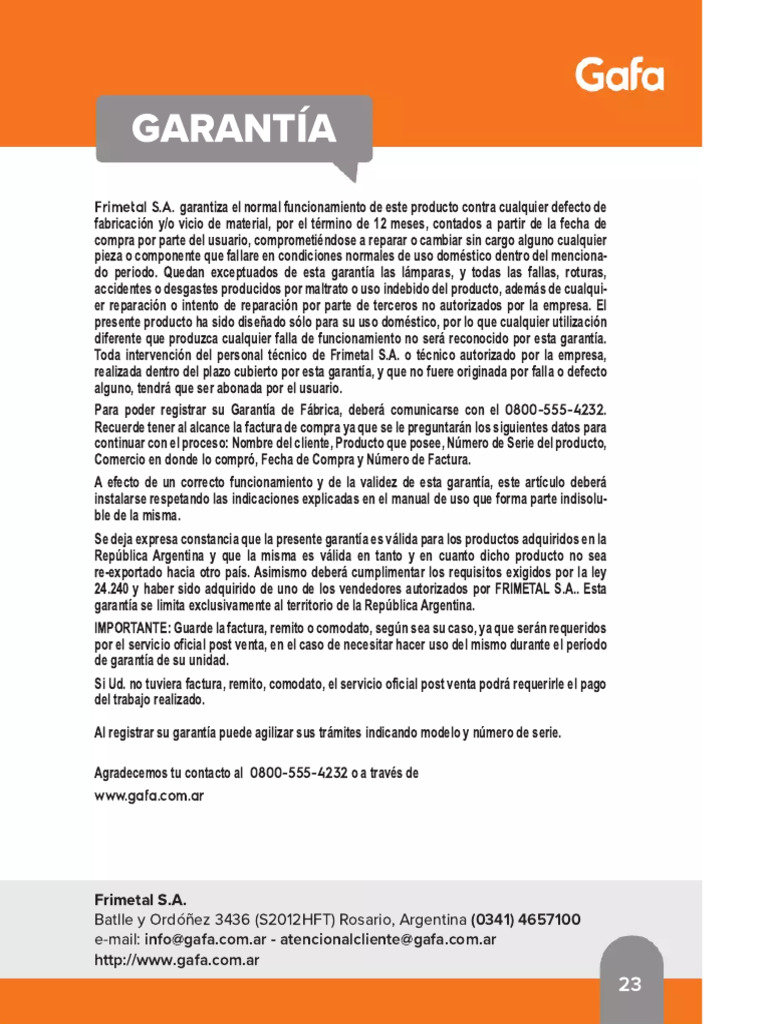 Manual de Usuario Gafa FGHI300B-L (Español - 24 Páginas) | PDF | Factura