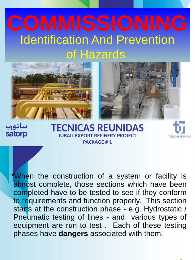 Commissioning Safety Hazard Prevention | PDF | Safety | Occupational ...