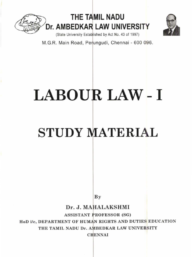 Labour Law Study Material | PDF