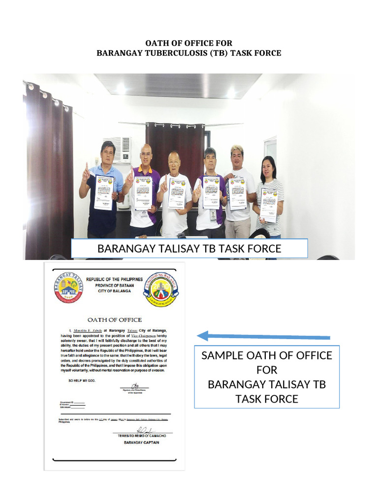 Oath of Office For TB | PDF