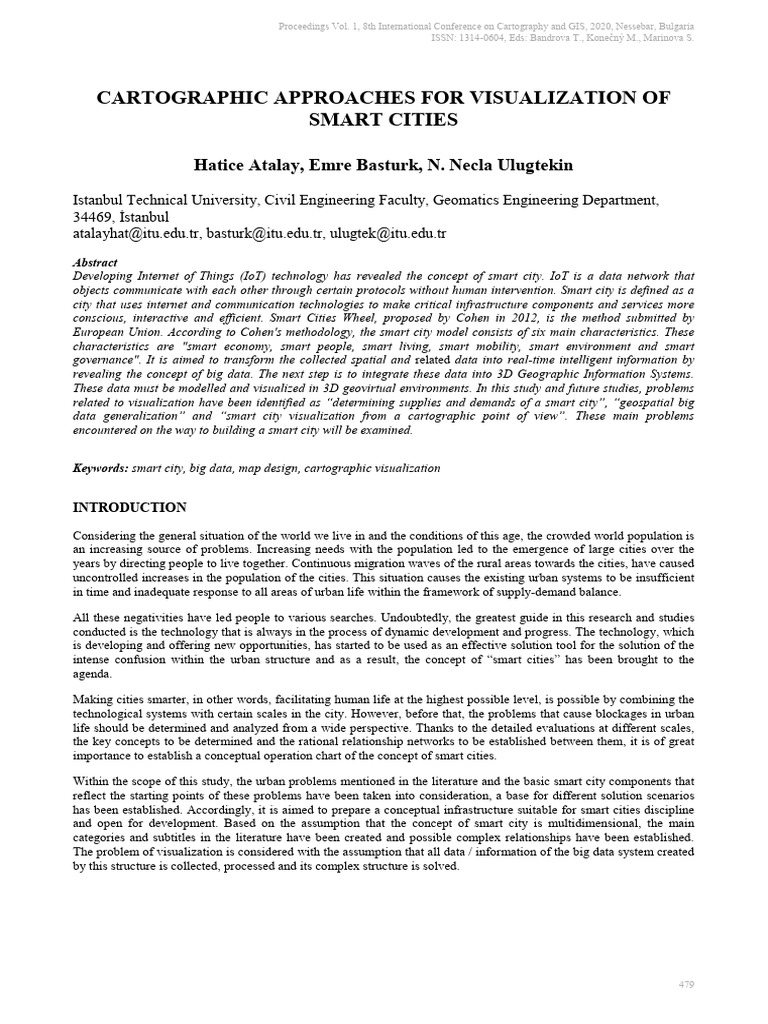 Cartographic Visualization in Smart Cities | PDF | Map | Cartography