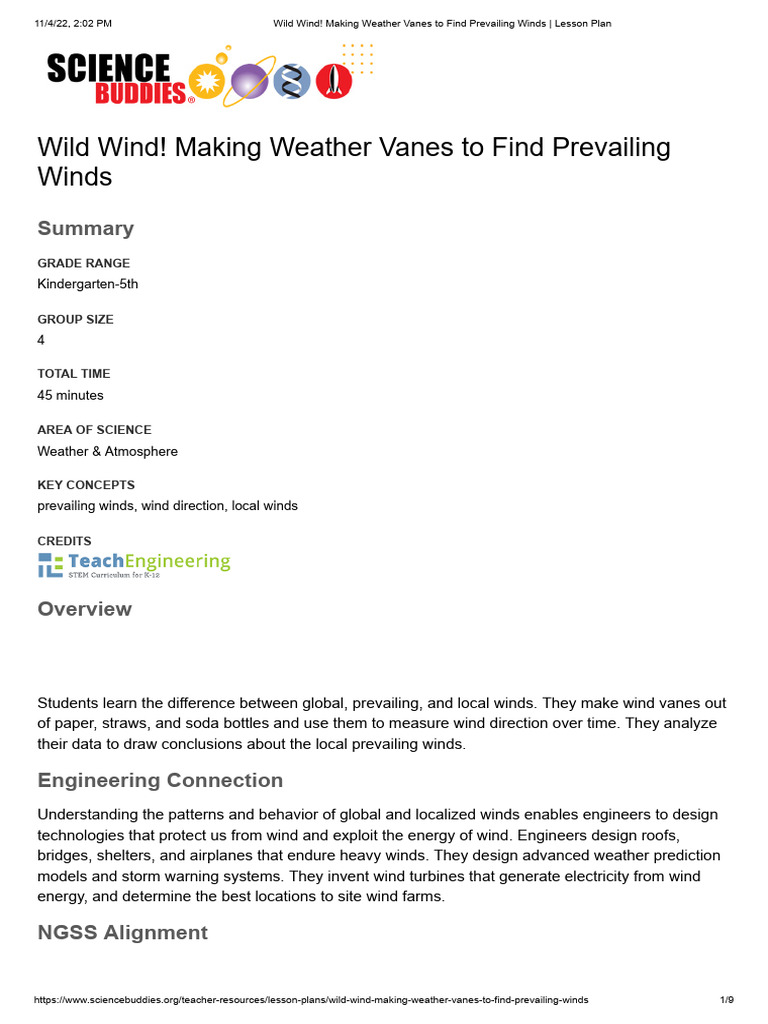 Weather Vanes: Measuring Wind Direction | PDF | Wound | Earth
