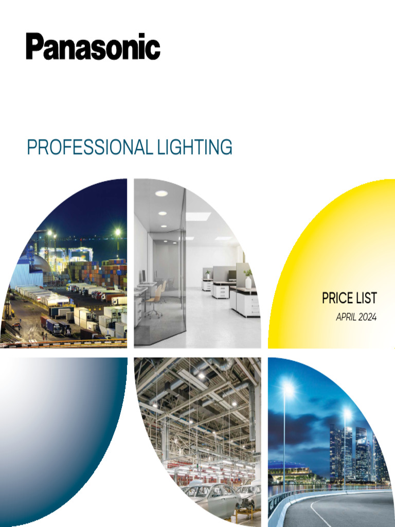 Panasonic LED Lighting Price List 2024 | PDF | Lighting | Building ...