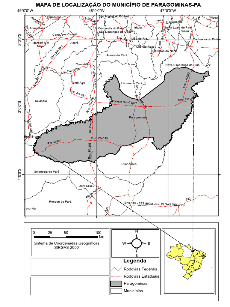 Mapa de Localização de Paragominas-PA | PDF
