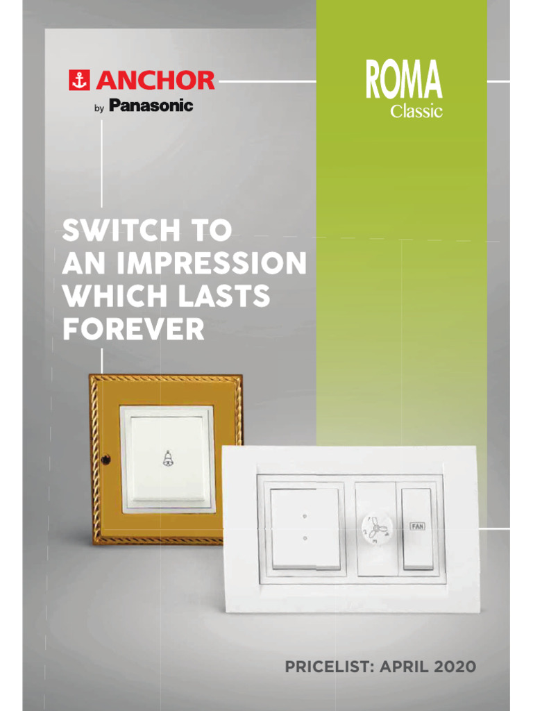 2020-04-01 Anchor Roma Switches and Sockets | PDF | Ac Power Plugs And ...