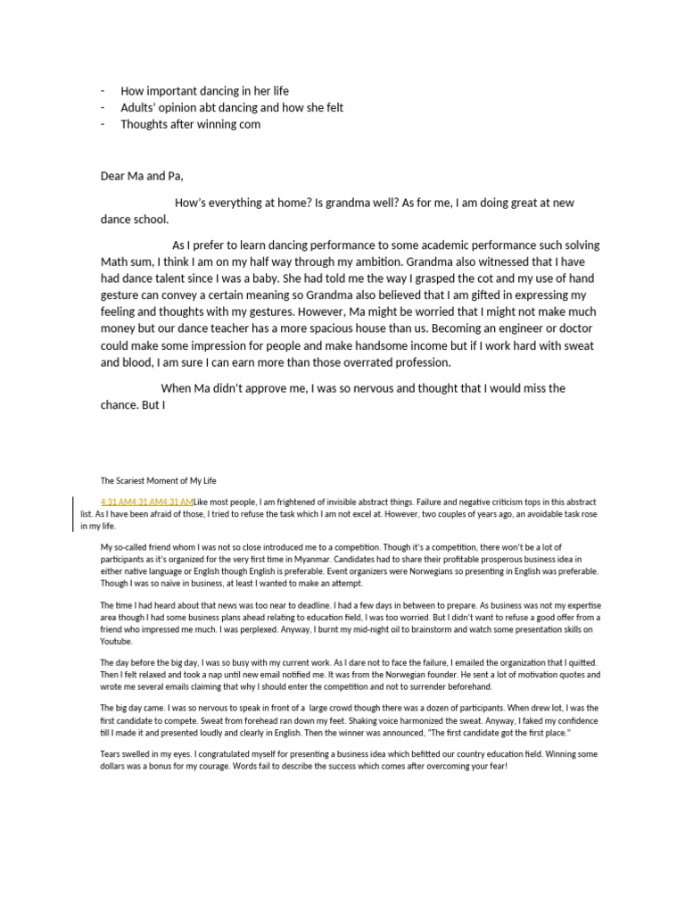 writing Letters efl | PDF