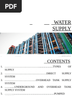 Schematic Diagram of Water Supply System | PDF