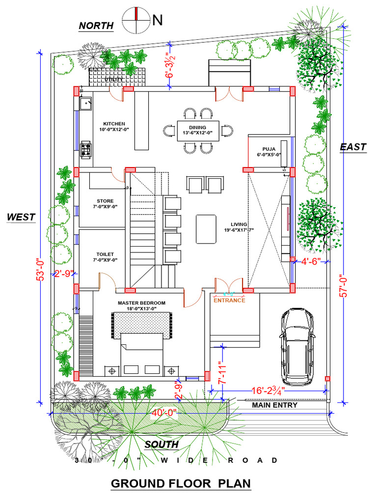 Ground Floor Plan | PDF | Home