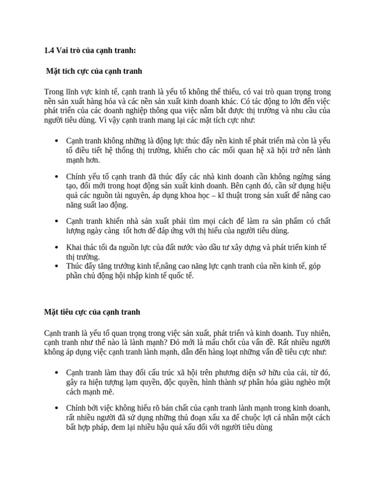 Vai Trò C NH Tranh - KTCT | PDF