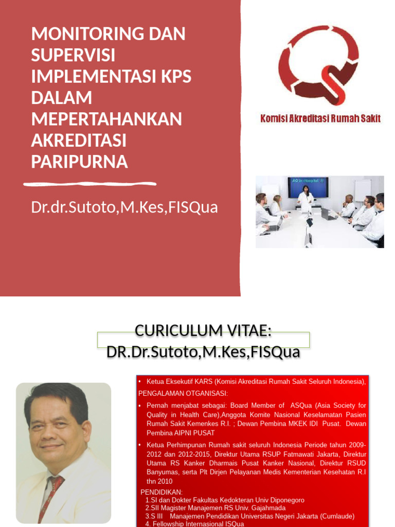 Monitoring KPS untuk Akreditasi Paripurna | PDF