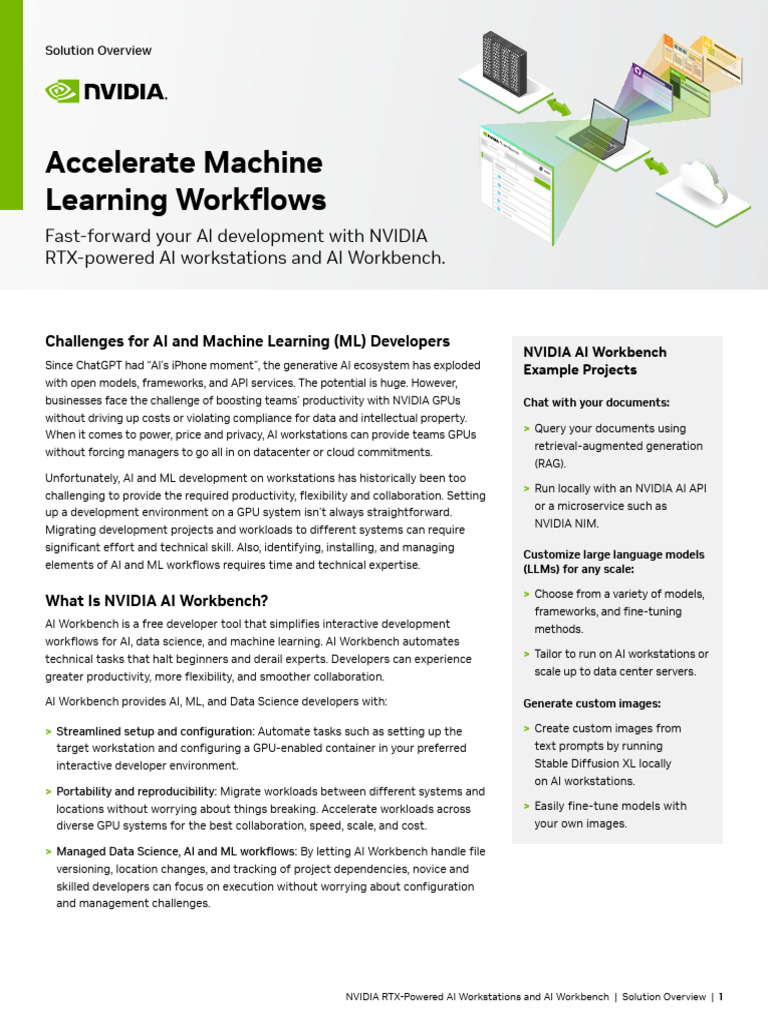 proviz-ai-workbench-ai-workstation-solution-overview-nvidia-us-3328614-r6-web | PDF | Graphics ...