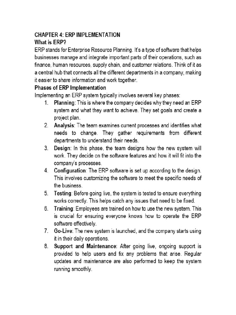 ERP Chapter4 6 | PDF