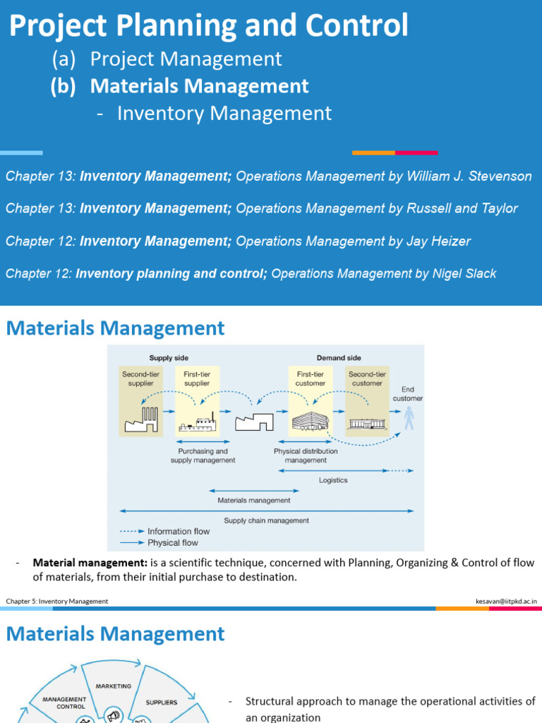 Chapter 5 - Inventory Management - Handout | PDF | Inventory ...