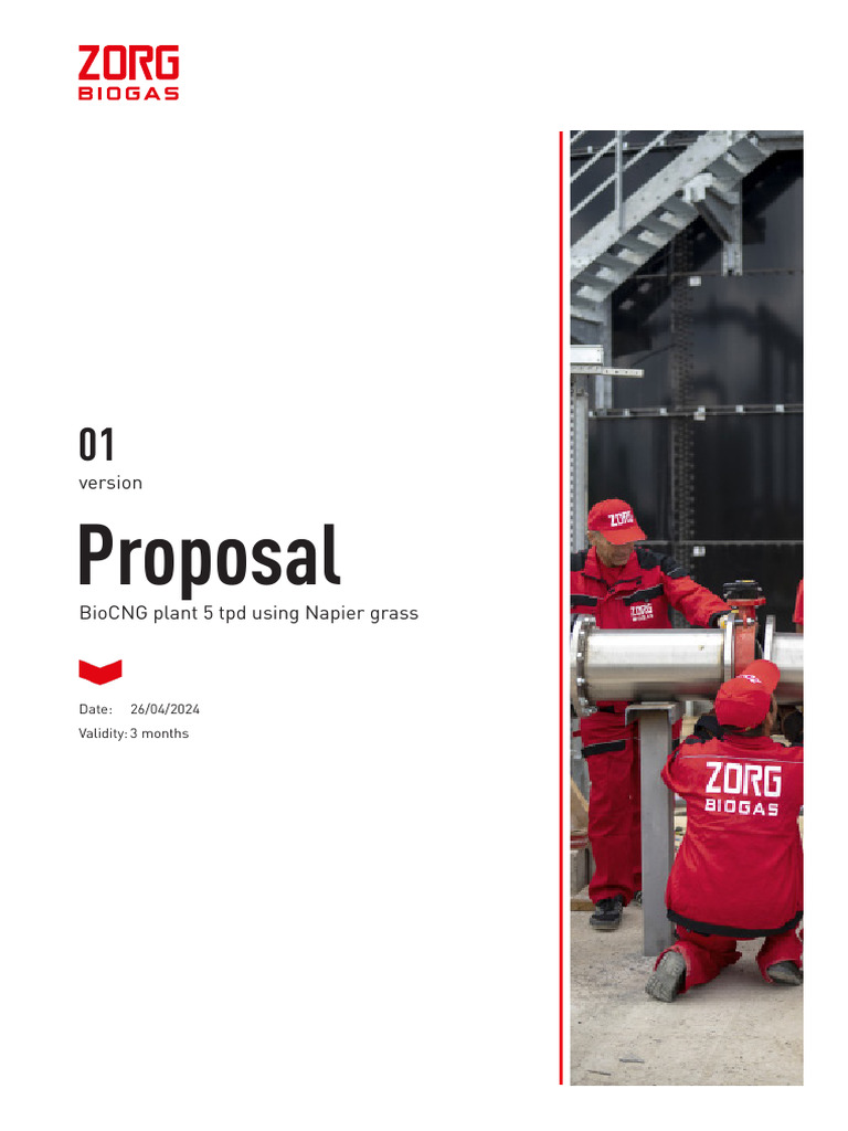 BioCNG Production from Napier Grass | PDF | Biogas | Pump
