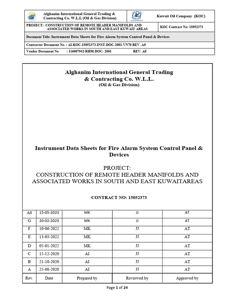 Ai-Koc-15052373-Inst-Doc-2001-Vn70 - A0 | PDF | Equipment ...