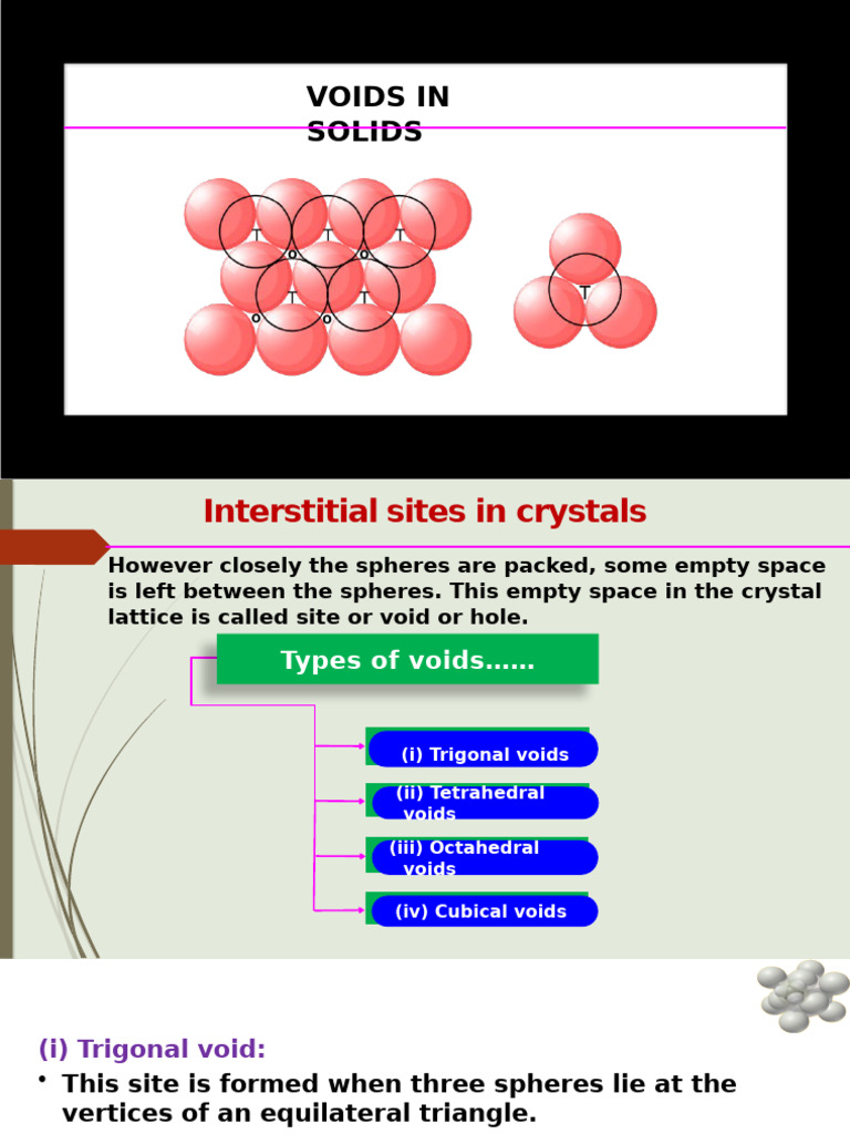 Voids & Radius Ratios | PDF | Crystal Structure | Biophysics