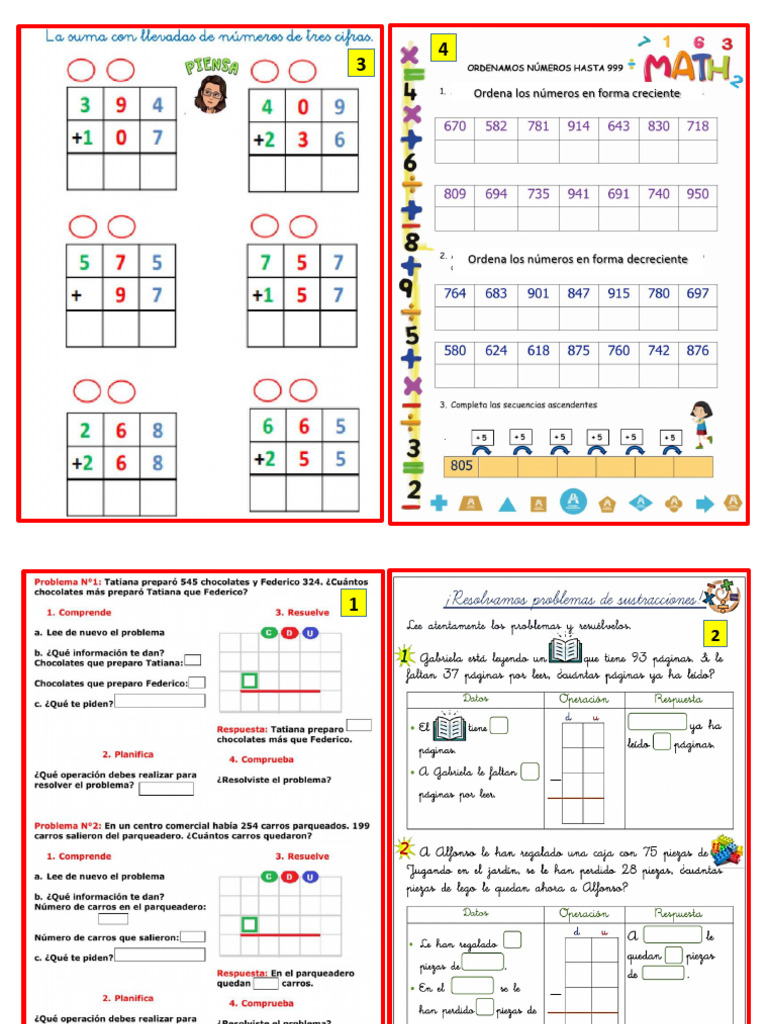 Fichas Mat - Sem 5 - U7 | PDF