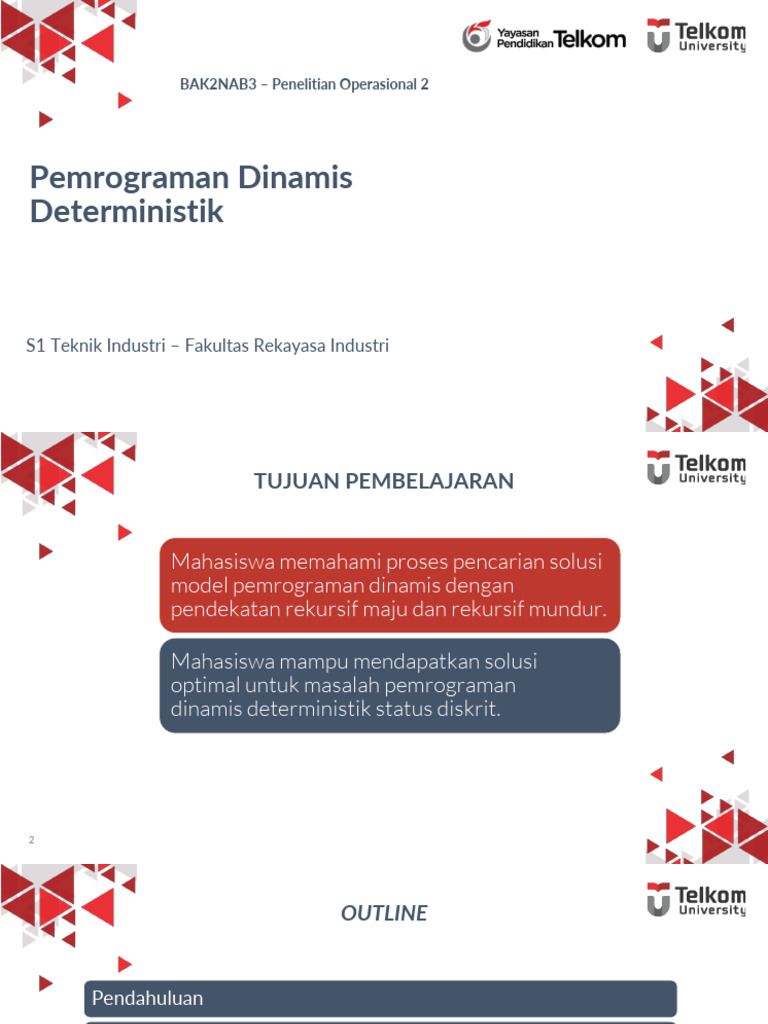 04 Pemrograman Dinamis Deterministik | PDF
