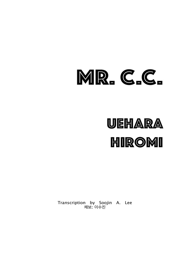 Hiromi Uehara - Mr. C.C. Sheets by Soojin Lee | PDF