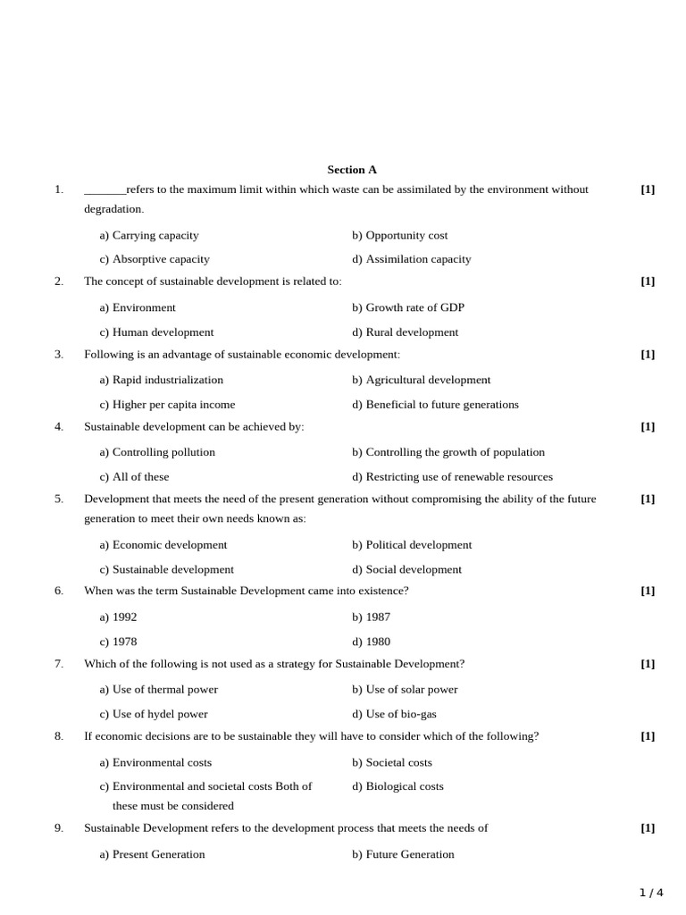 Sustainable Development Environment | PDF | Sustainable Development | Sustainability