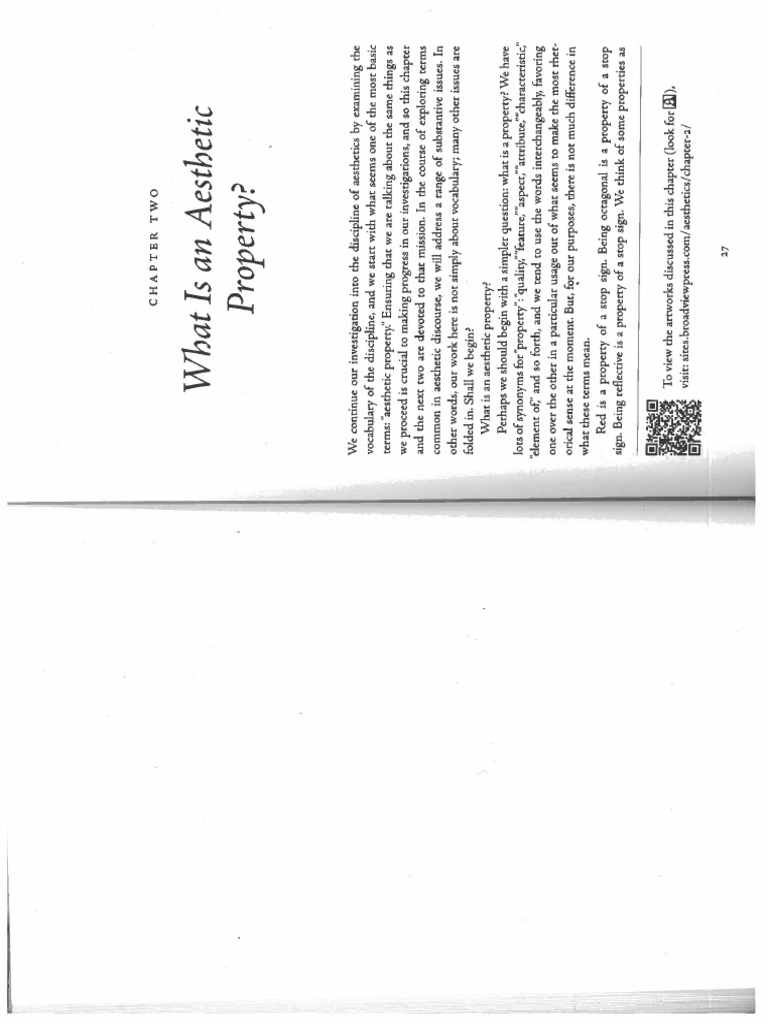 Fenner - What Is An Aesthetic Property | PDF