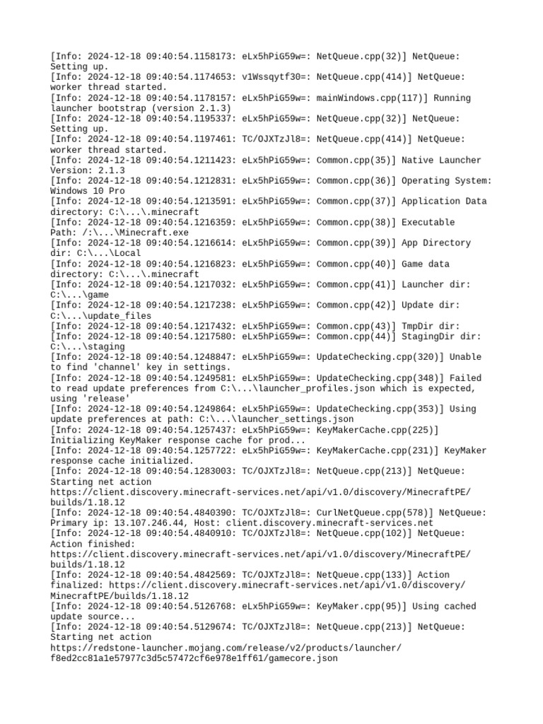 launcher_log4 | PDF | Microsoft | Software Engineering