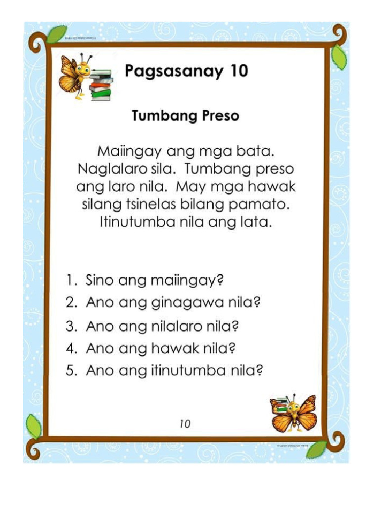 Reading Tagalog | PDF
